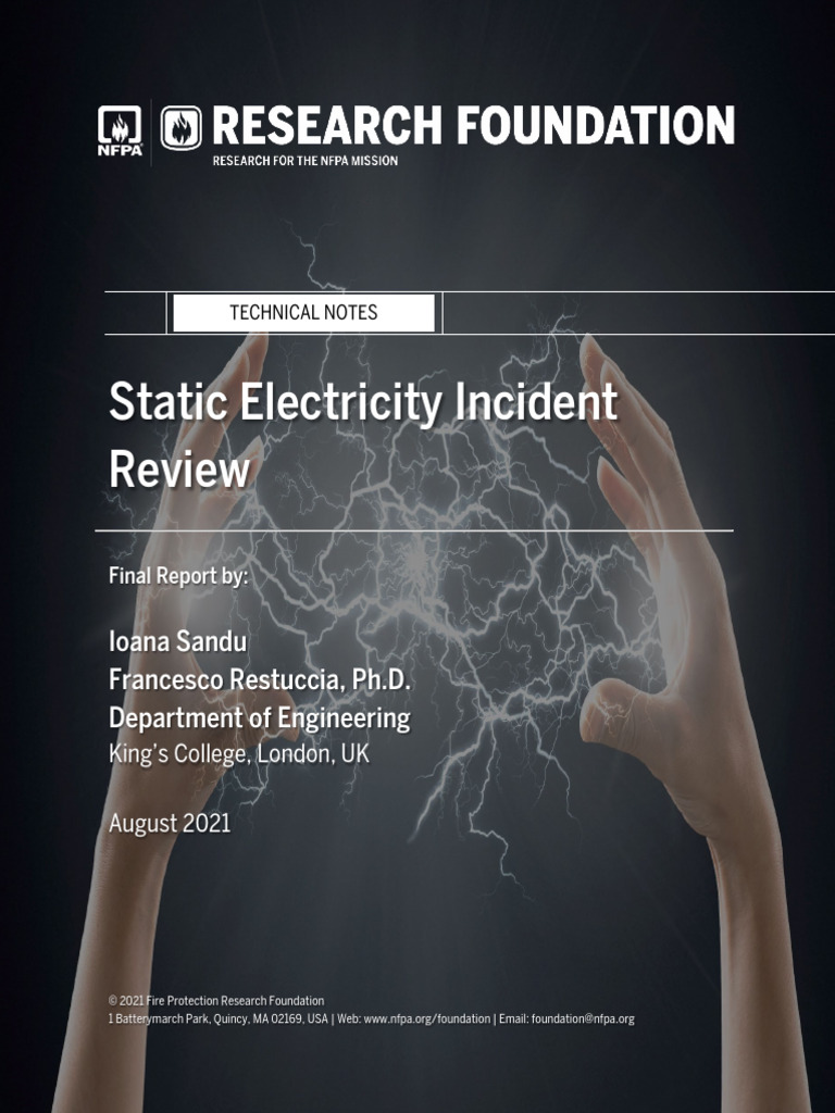 RF Static Electricity Incident Review | PDF | Electrostatic Discharge | Electrostatics