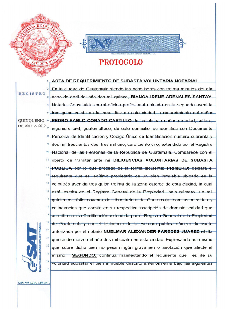 Subasta Voluntaria | PDF | Subasta | Ley común