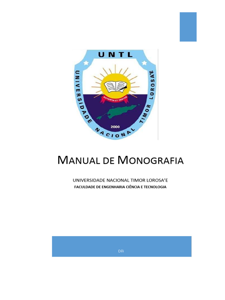 Normas de Elaboração de Monografia UNTL | PDF | Timor Leste | Caixa ...