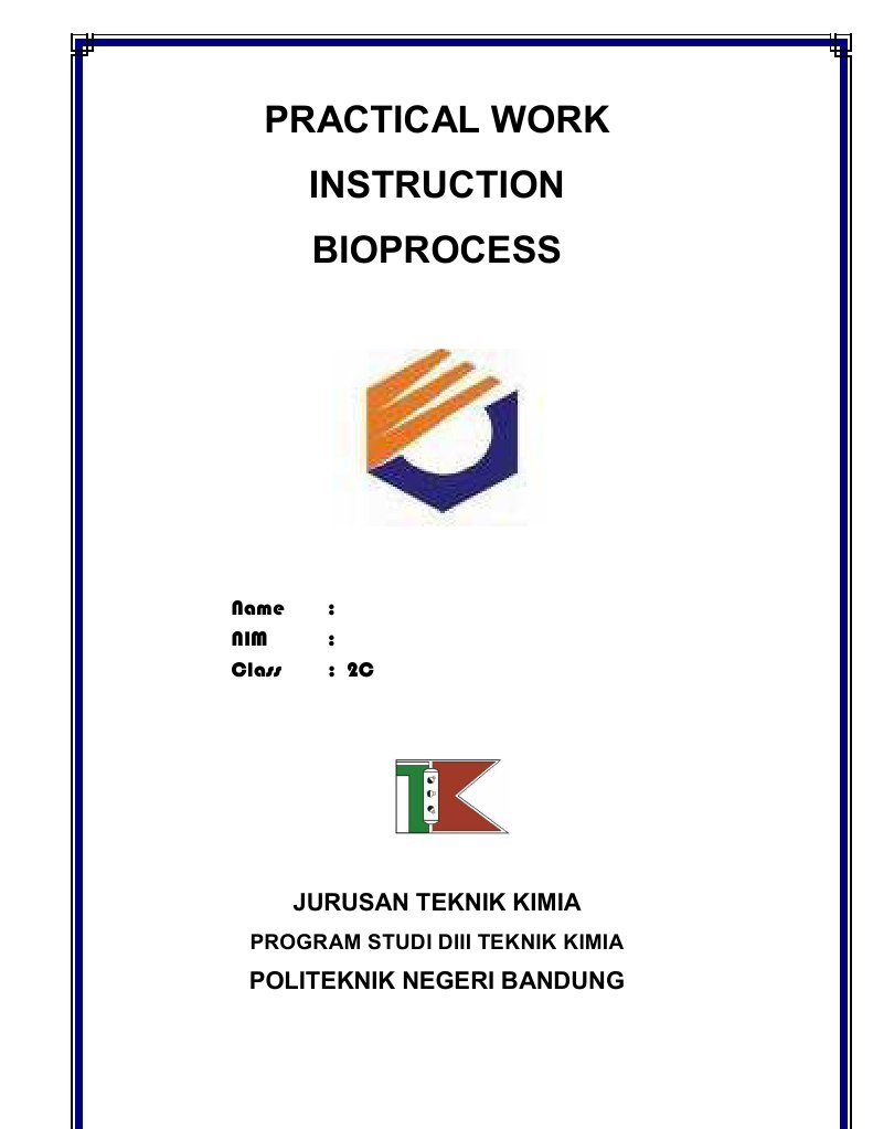 Practical Work Instruction | PDF
