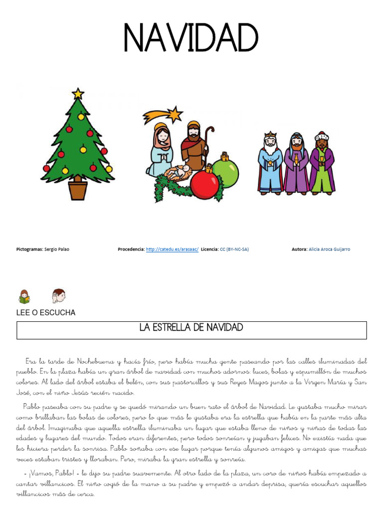 Cuento La Estrella de Navidad | Descargar gratis PDF | Navidad | Nochebuena