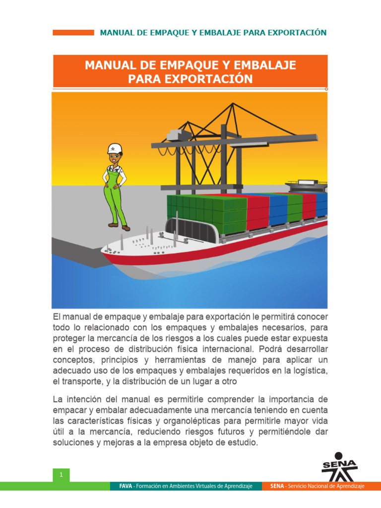 Manual Empaque Y Embalaje Exportacion Pdf Paleta Procesos