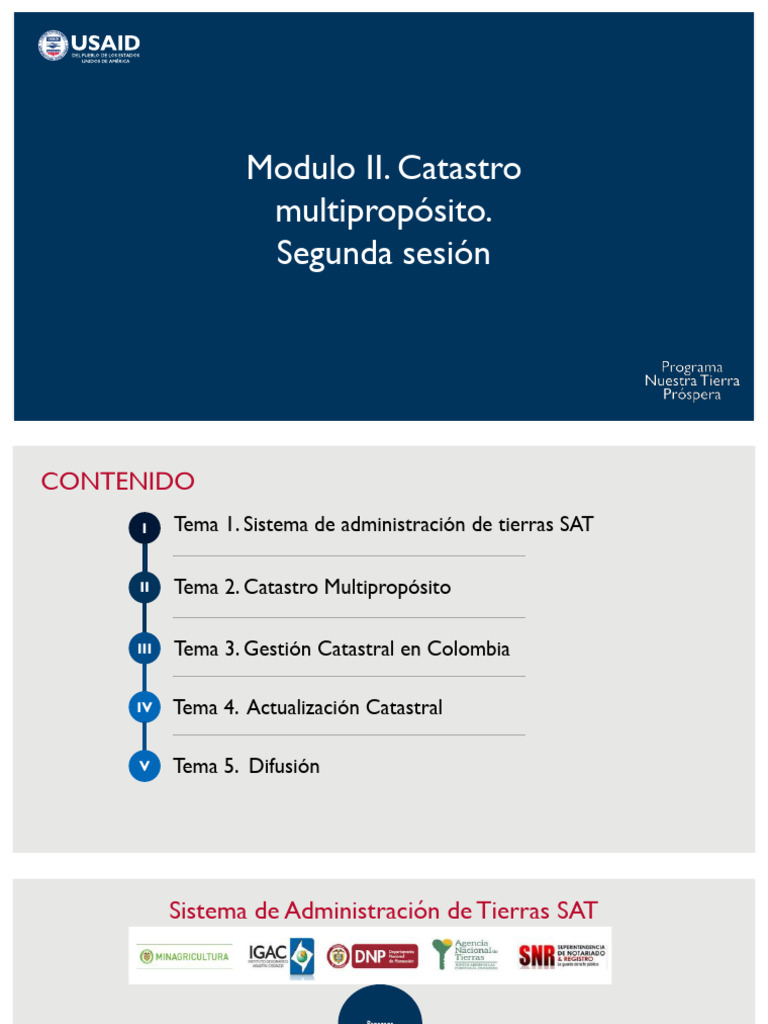 Presentación No. 3 - Catastro Multipropósito | PDF