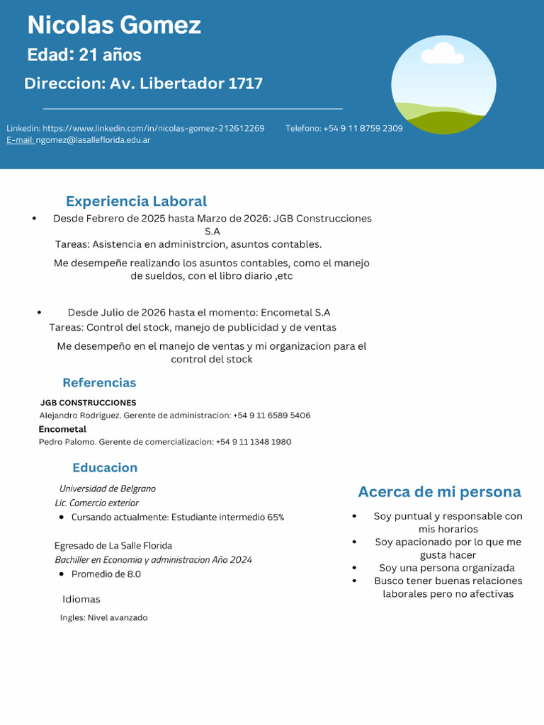 Blue Light Blue Color Blocks Physician CV | PDF