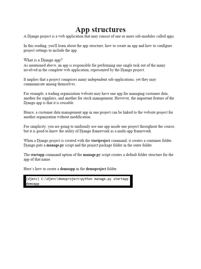 App Structures | Download Free PDF | Web Application | Computer Programming