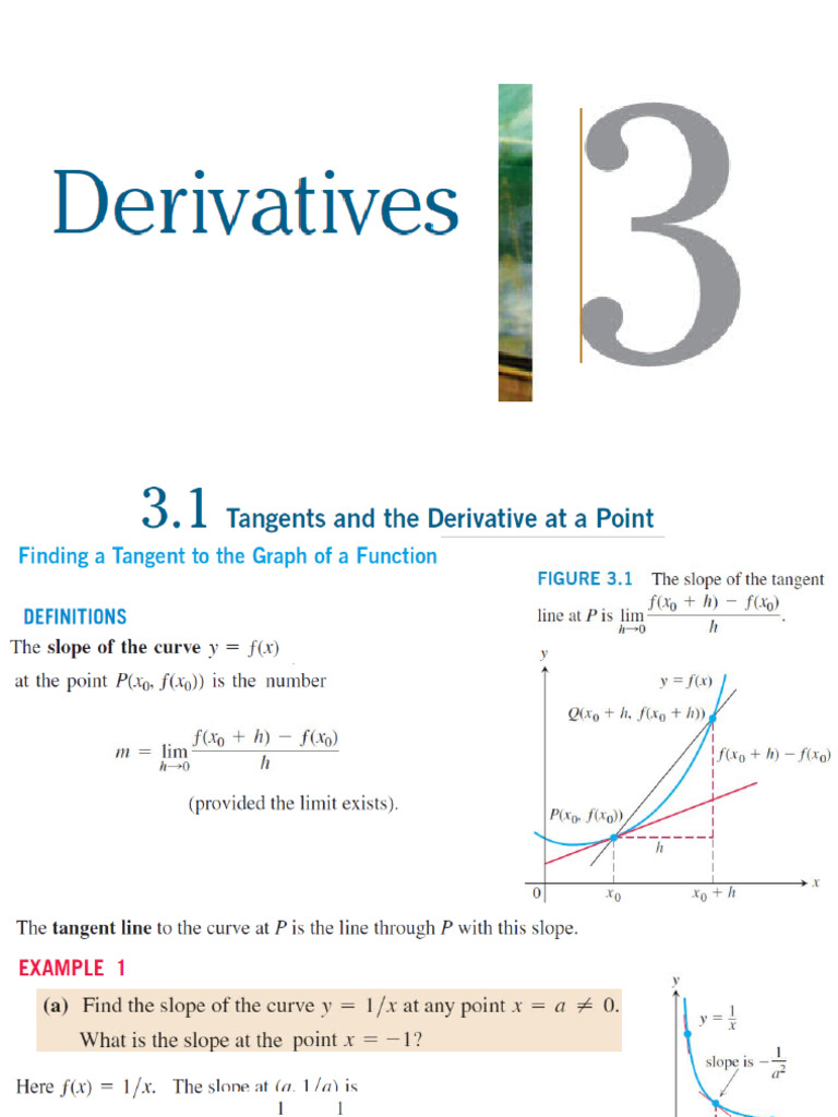 Chapter 3 Derivatives | PDF