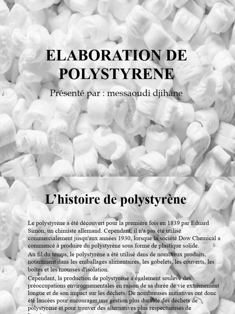 Polystyrene | PDF | Polystyrène | Polymérisation
