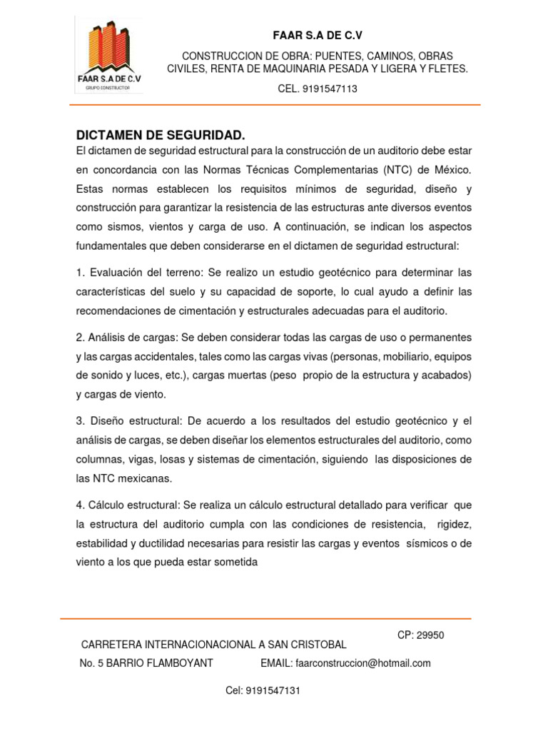 DICTAMEN | PDF | Ingeniería estructural | Fundación (Ingeniería)