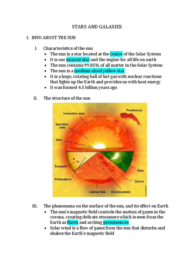 Understanding Stars and Galaxies | PDF | Sun | Stars