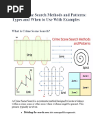 Crime Scene Search Patterns Explained | PDF | Crime Scene