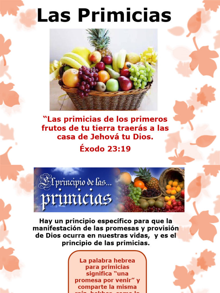 Las Primicias | PDF | Libro del éxodo | Creencia religiosa y doctrina
