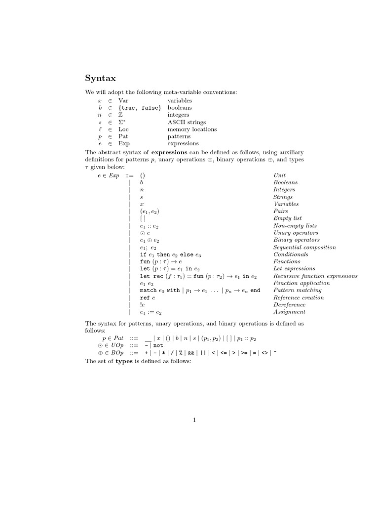 A4semantics 1 | PDF | Boolean Data Type | Computer Programming