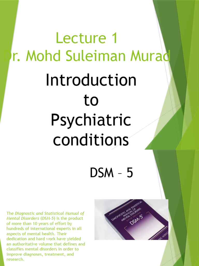 Lect 1 Intro | PDF | Mental Disorder | Personality Disorder