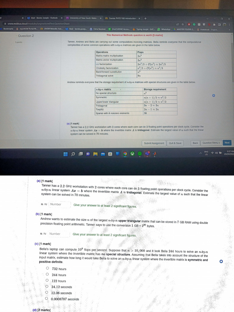 Numerical Methods Exam Vertical Pdf