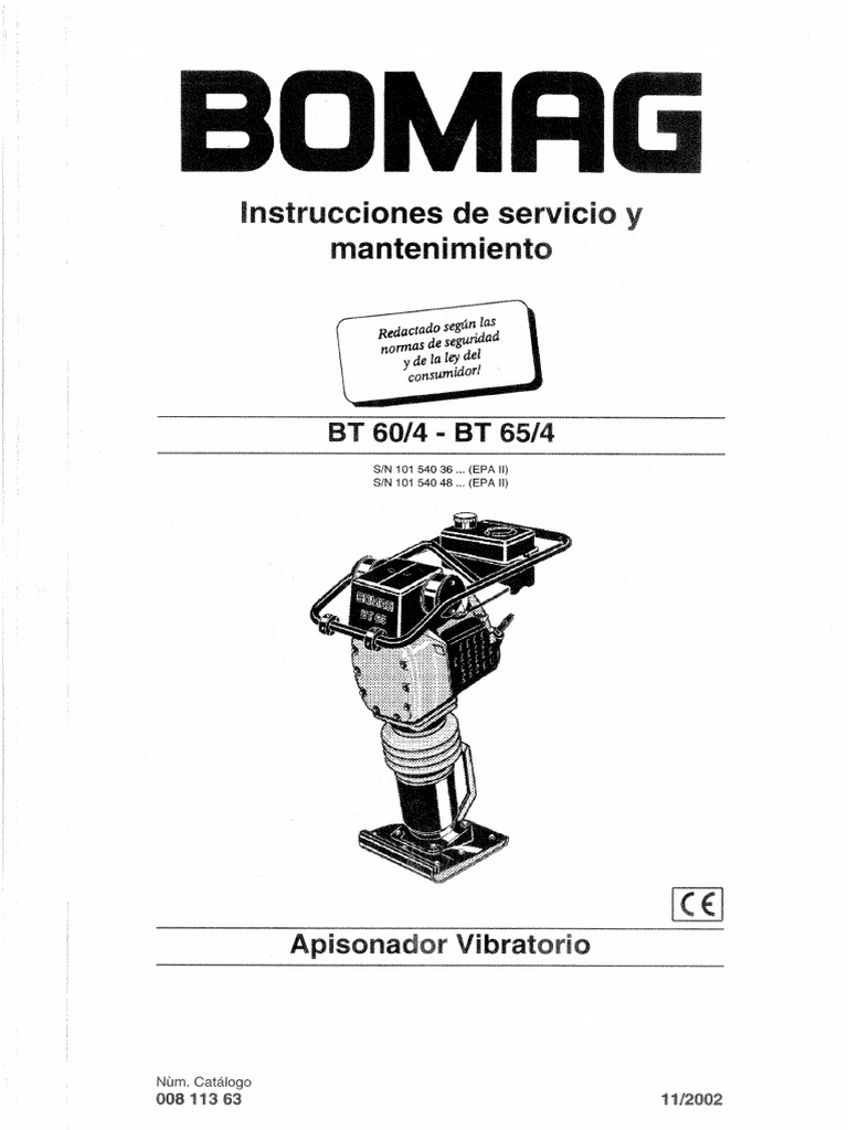 Bomag BT60 | PDF