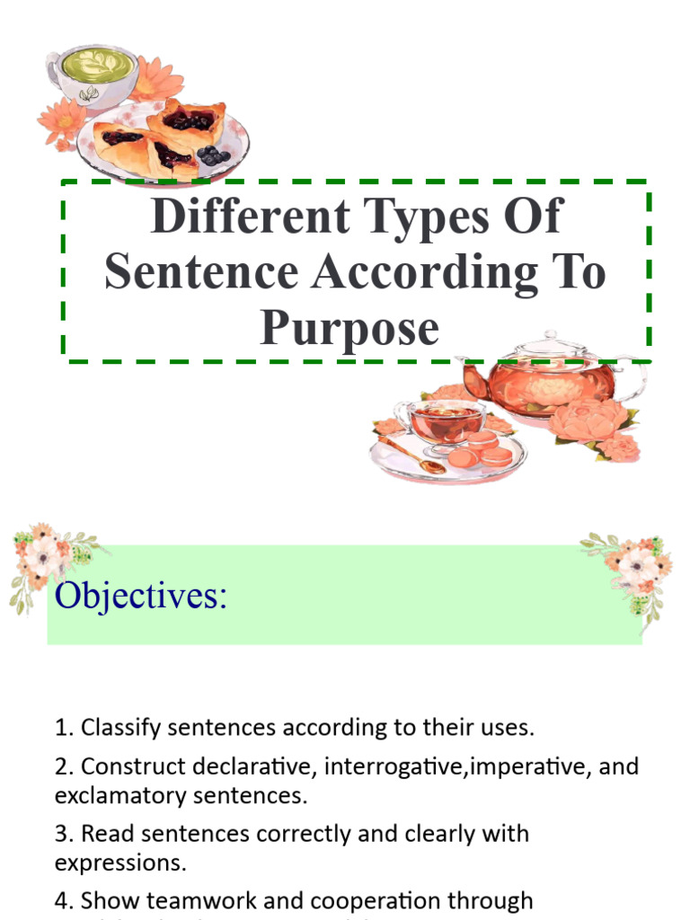 Types of Sentence According To Purpose | PDF | Career & Growth | Self ...