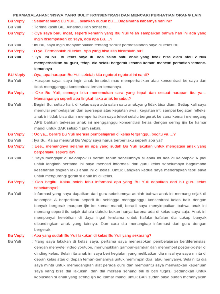 Skenario Coaching-Yuli | PDF