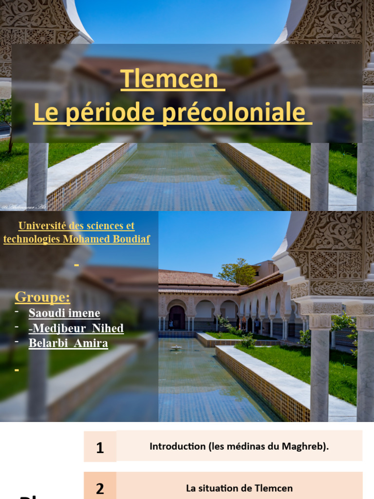 Histoire et Morphologie de Tlemcen | PDF | Voyages | Art