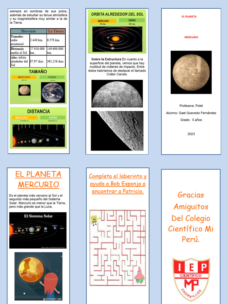 Tríptico Del Planeta Mercurio | PDF