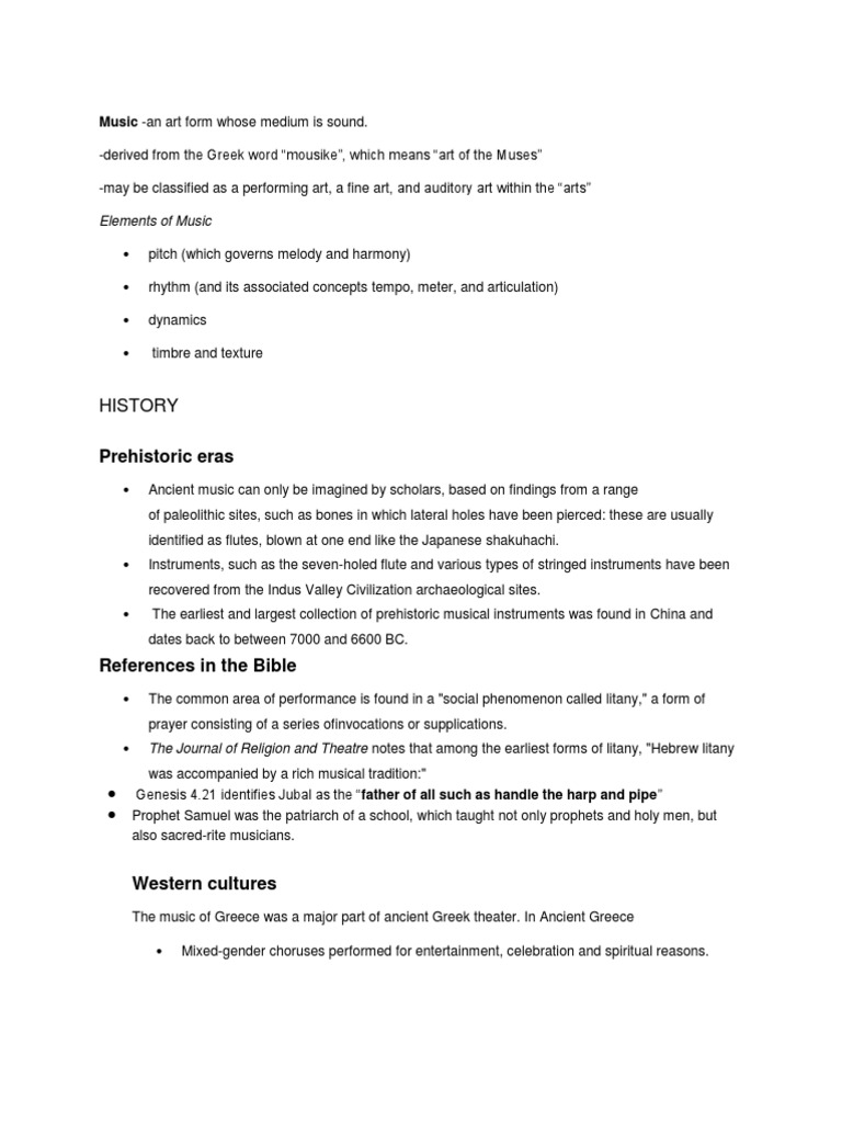 History: Prehistoric Eras | PDF | Composers | Classical Music