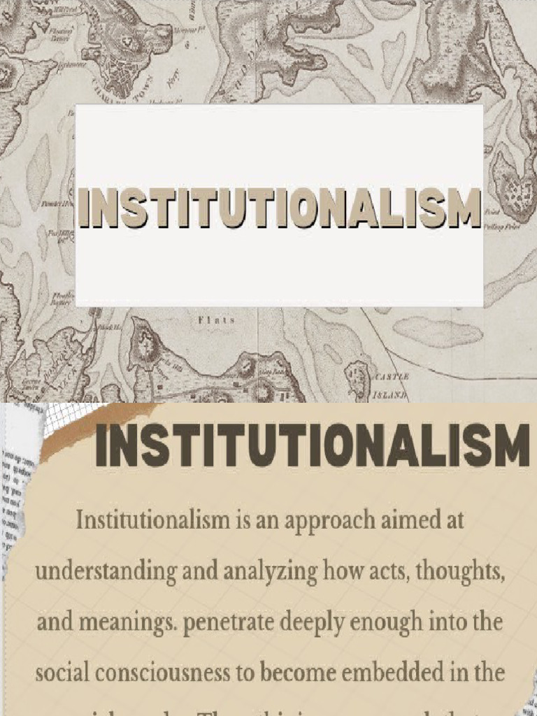 Institutionalism Diss | PDF