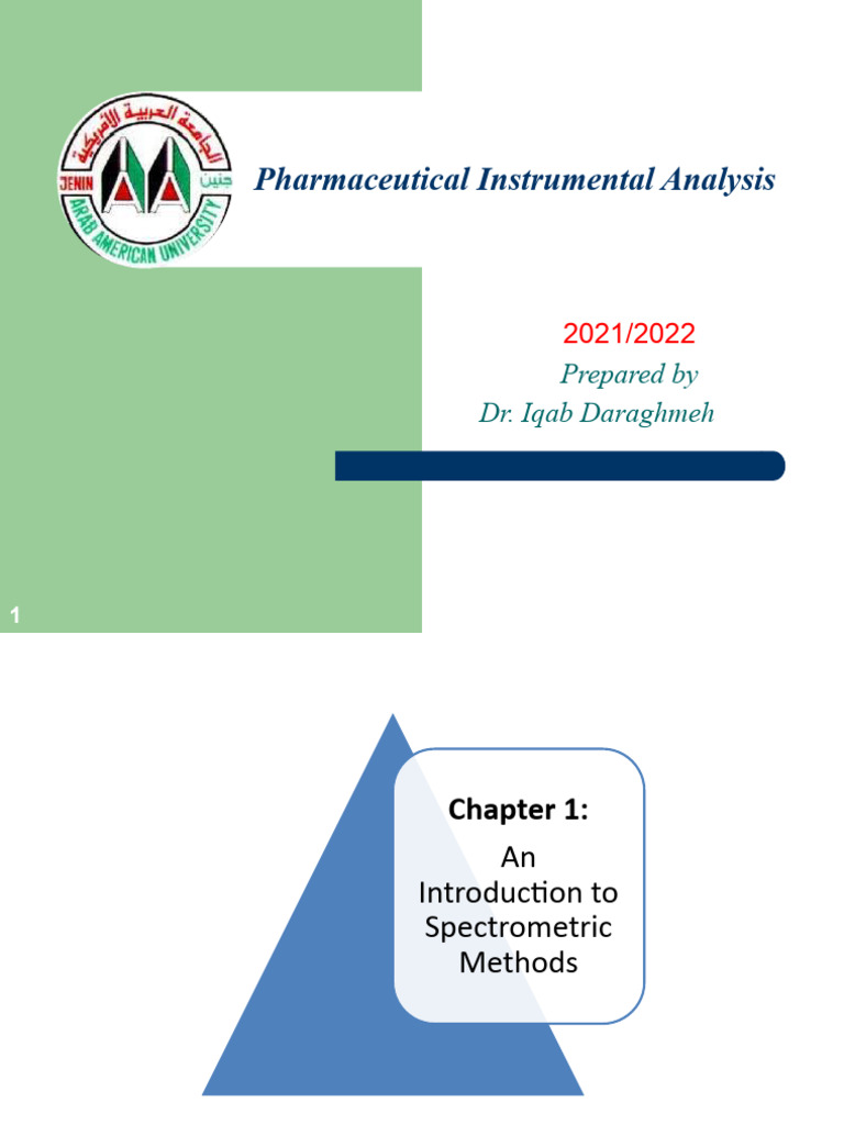 Pharmaceutical Instrumental Analysis 2 | PDF | Emission Spectrum ...