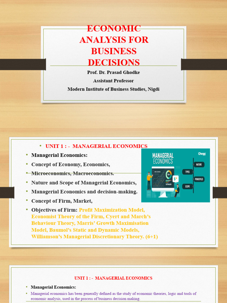 Eabd Unit 1 & 2 Updated | PDF | Utility | Economics