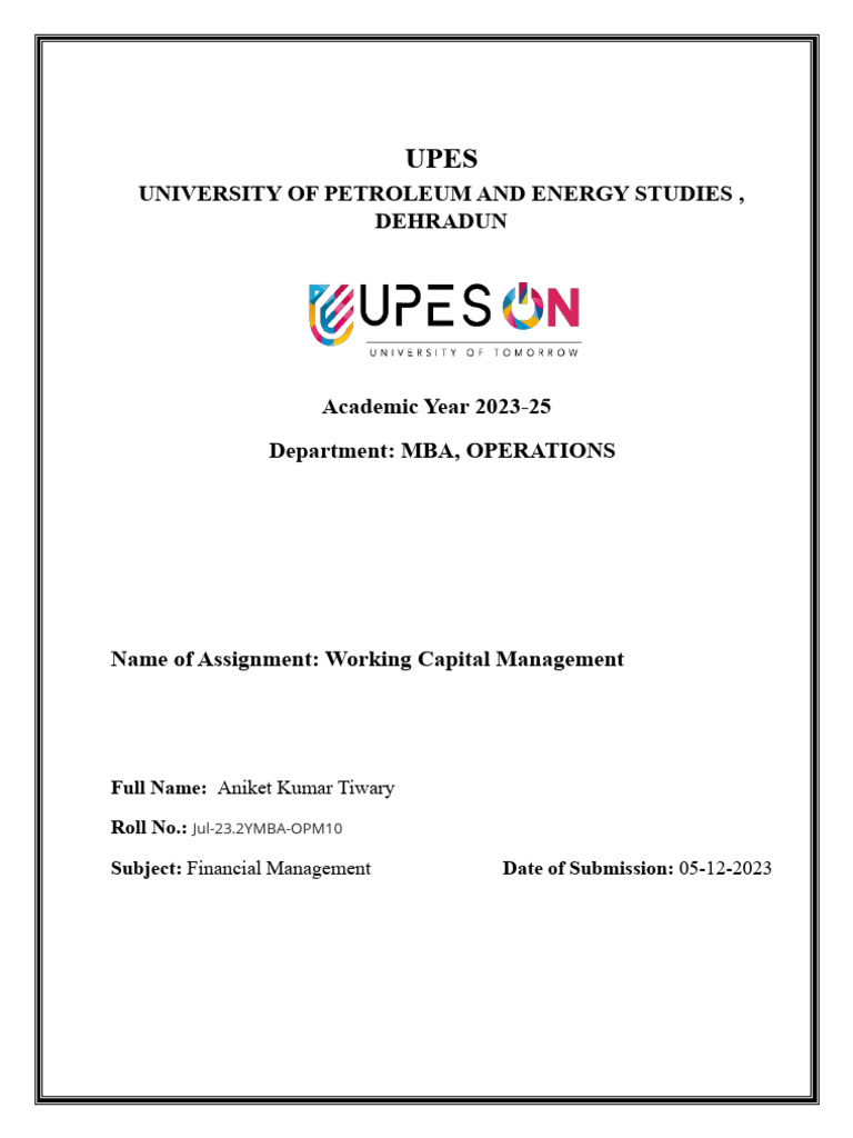 Financial Management 2 Download Free Pdf Working Capital Errors