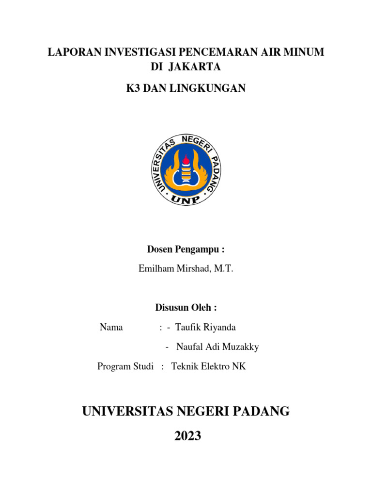 Investigasi Pencemaran Air di Jakarta | PDF | Sains & Matematika