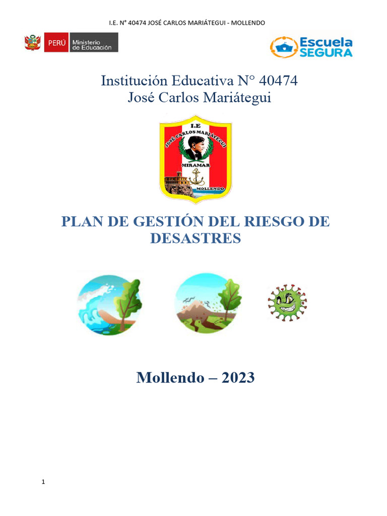 PLAN GRD JCM 2023 Actualizado | PDF | Radiación | Tsunami
