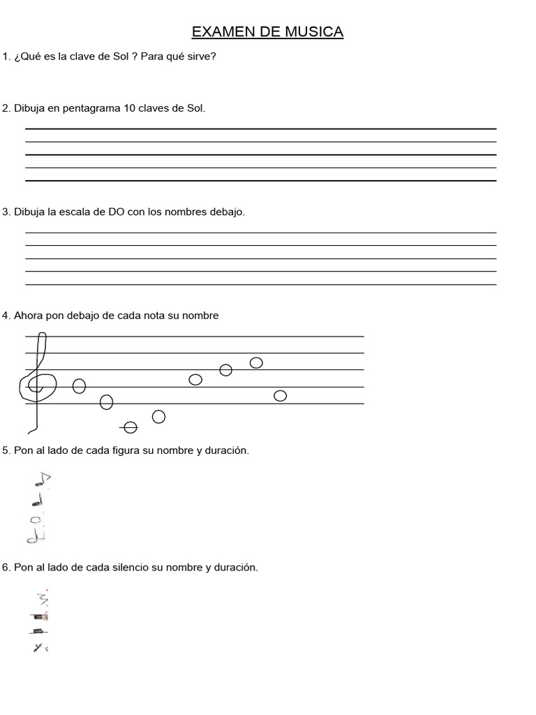 4EP 3EP Examen de Musica | PDF | Arte