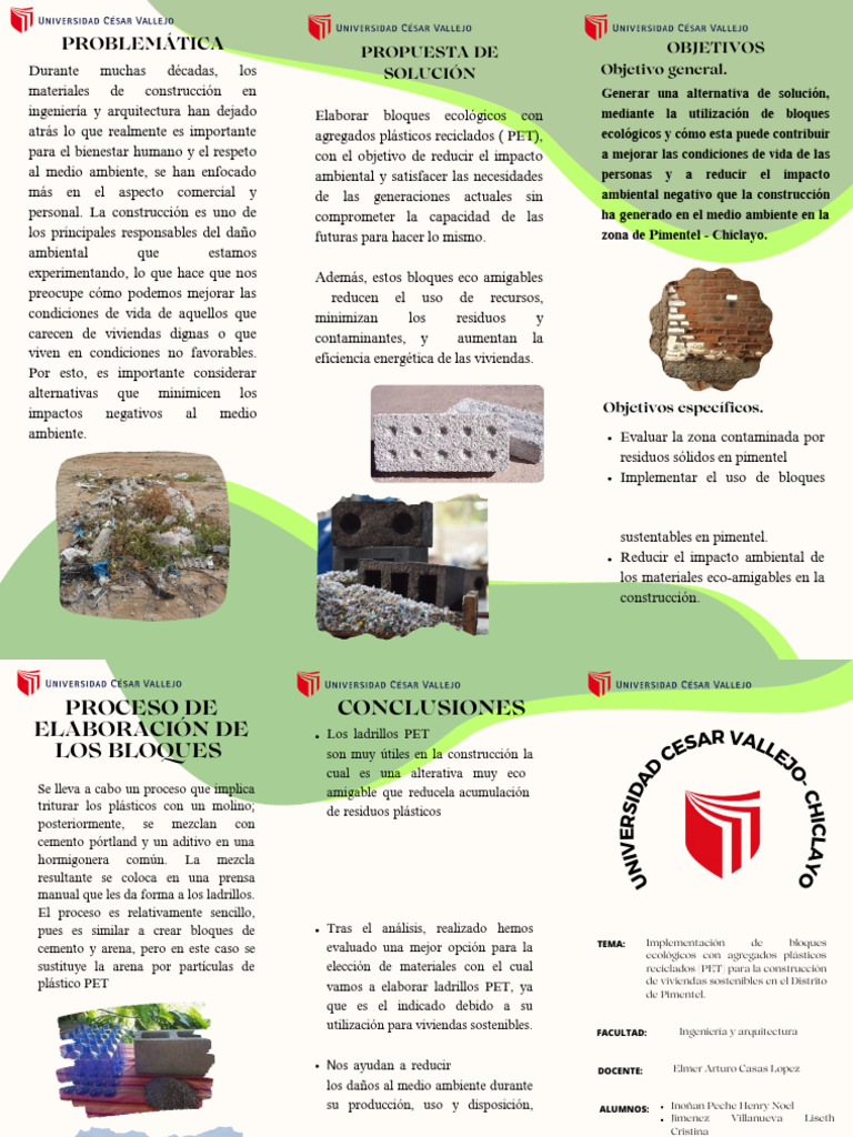 Triptico Rsu Grupo N°5 | PDF | Residuos | Reciclaje
