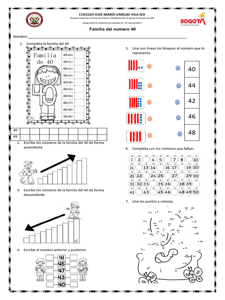 Familia Del Número 40 | PDF