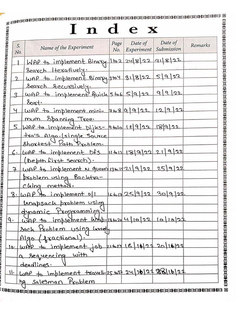 DAA Lab | PDF DAA Lab | PDF