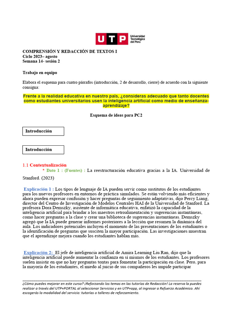 Esquema PC 2 Corregido | PDF | Inteligencia artificial | Inteligencia (IA) y semántica