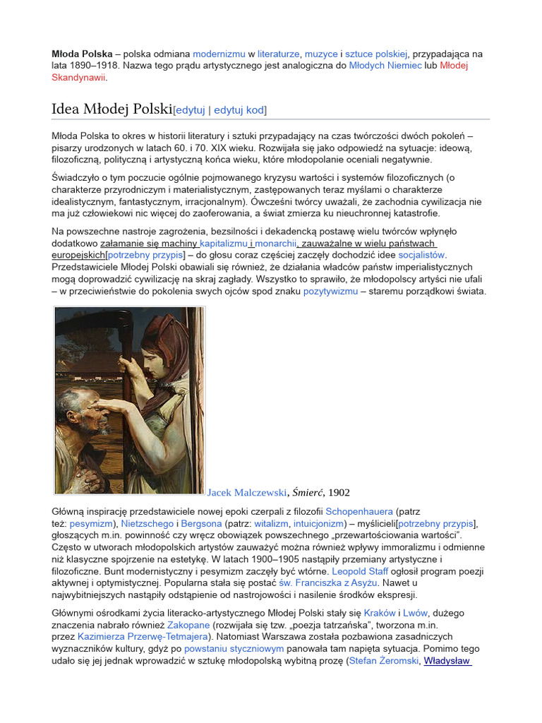 Notatka Mloda Polska | PDF