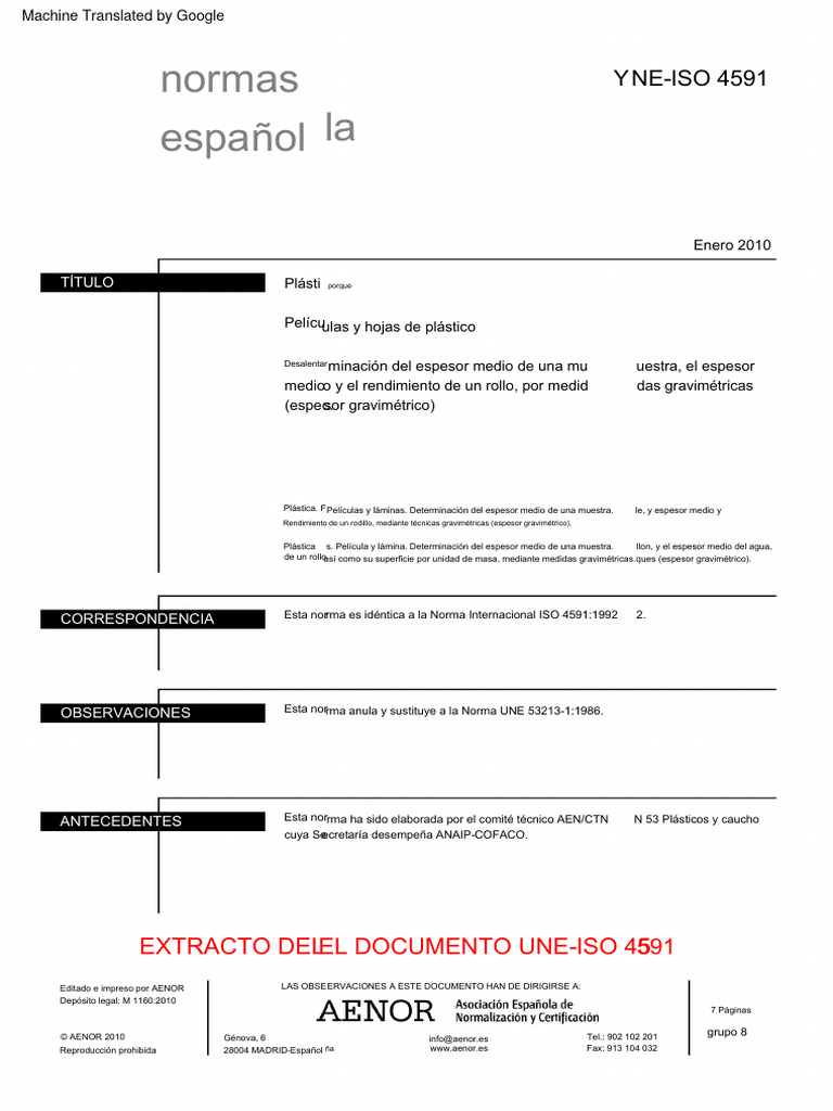 (Ex) Une-Iso 4591 2010 | PDF | Densidad | Ciencias fisicas