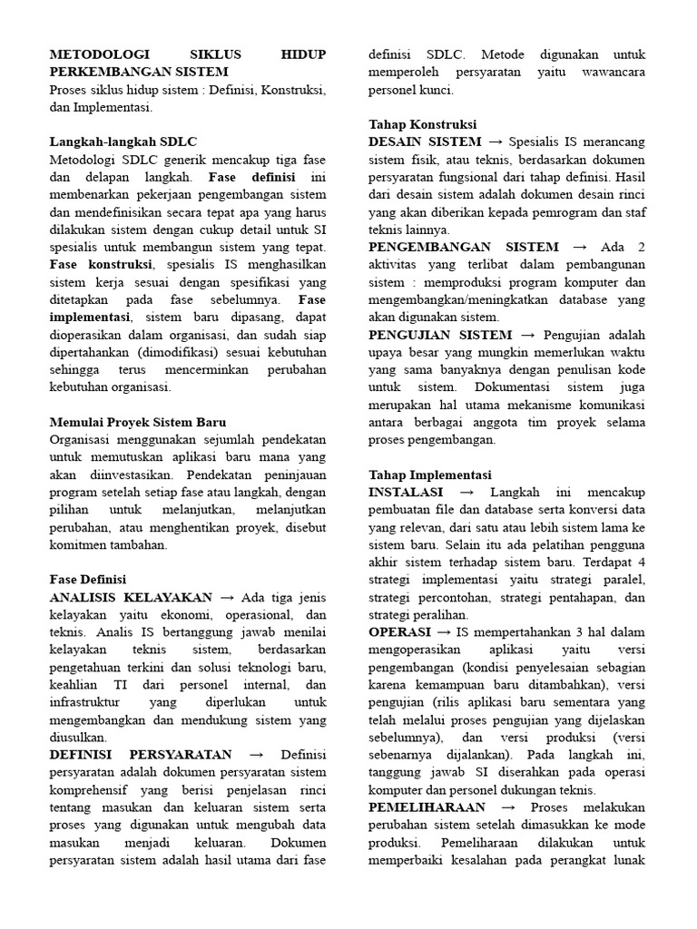 Rangkuman SIM Chapter 9 | PDF | Komputer