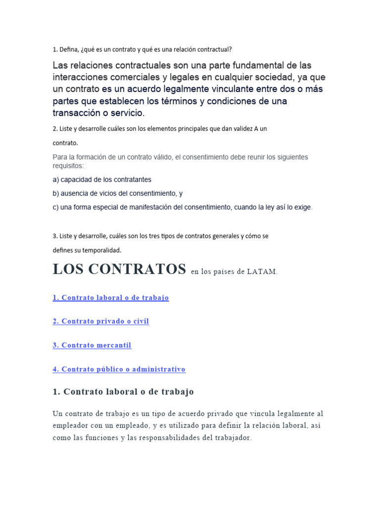 Los Contratos | PDF | Derecho laboral | Economias