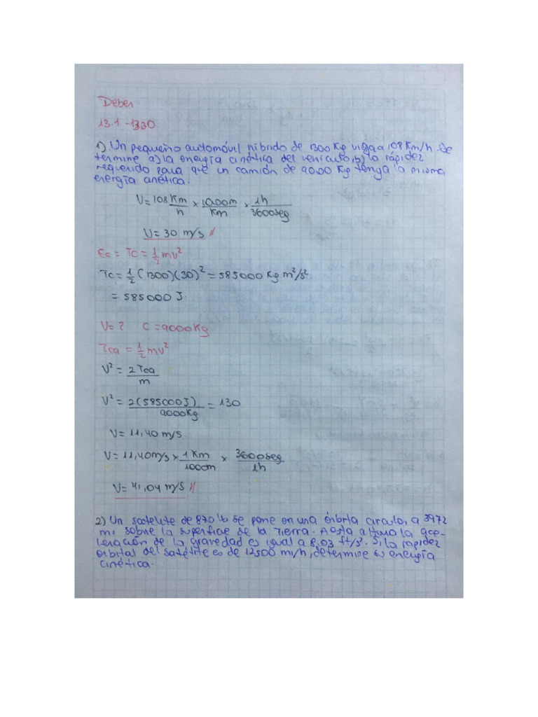 Deber 10 Ejercicios | PDF