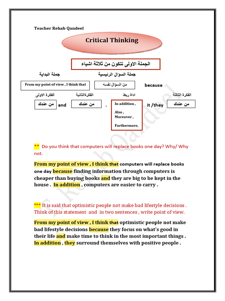 Critical Thinking | PDF | Behavioural Sciences | Psychological Concepts