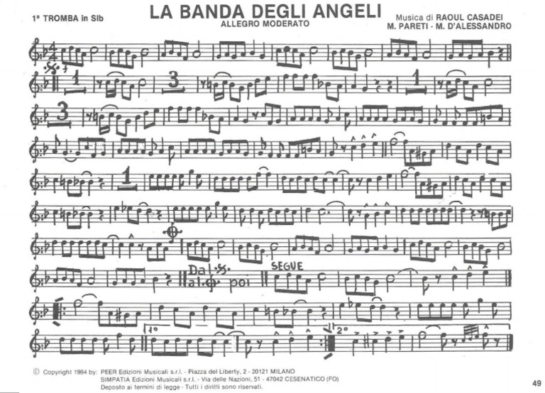 10) Tromba 1° - La Banda Degli Angeli | PDF