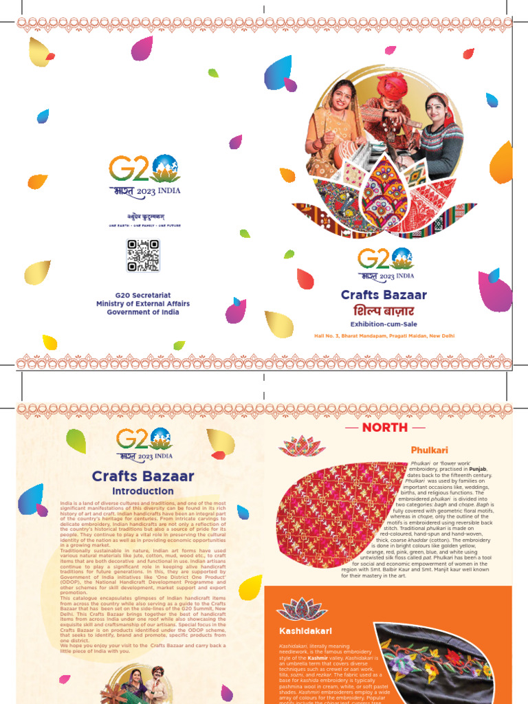 Craft Bazaar Brochure Aw Final | PDF | Weaving | Embroidery