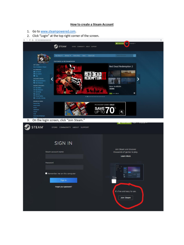 Create Steam Account | PDF