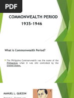 Philippine Commonwealth Overview and Key Acts | PDF | President Of The Philippines | World Politics