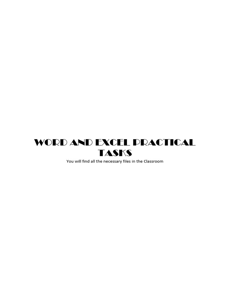 WORD & Excel | PDF | Databases | Microsoft Excel