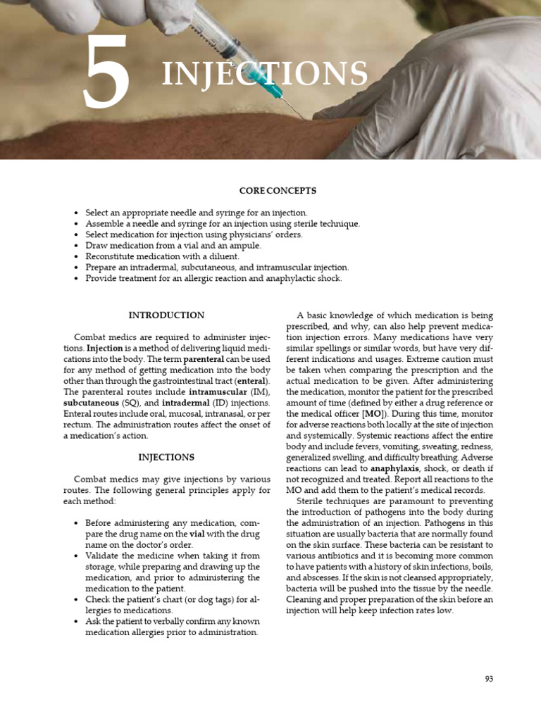 68w Chapter 05 | PDF | Injection (Medicine) | Syringe