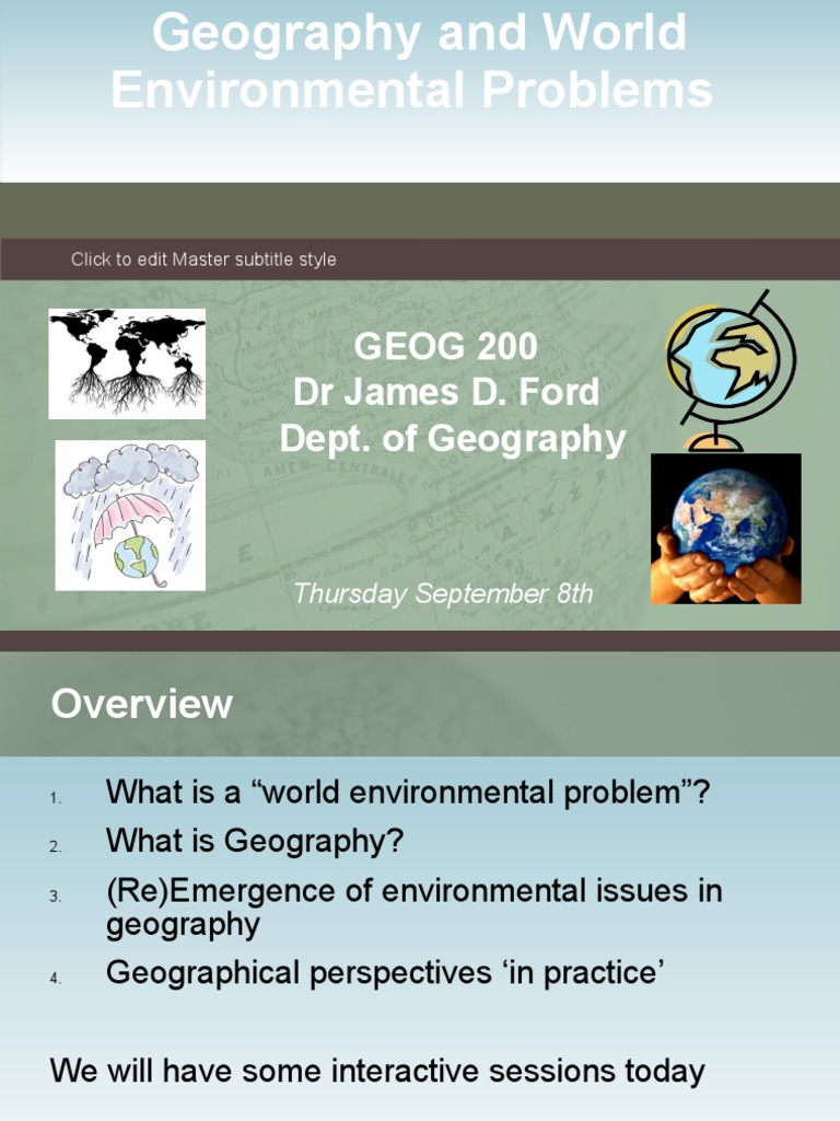 Understanding World Environmental Problems | PDF | Geography | Global ...