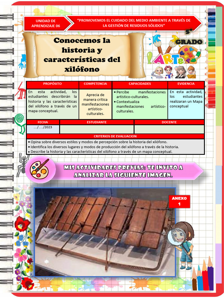 5° Act 02-Ayc-U6 | PDF | Instrumentos musicales