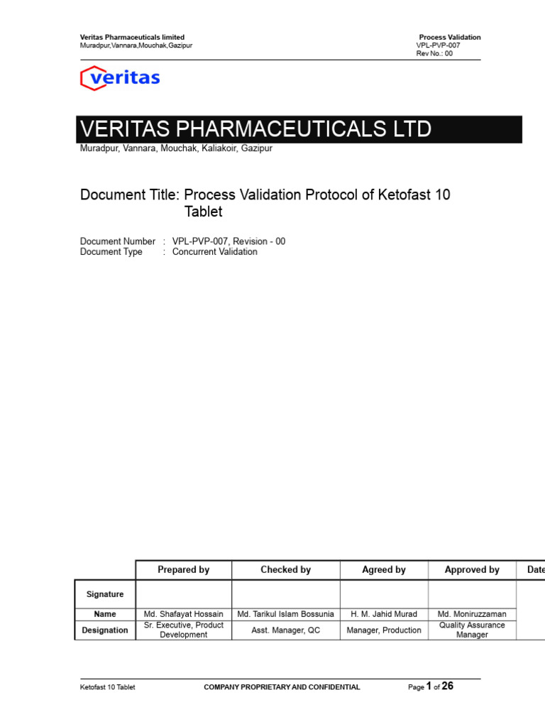 Process Validation 3 PDF Free | PDF | Tablet (Pharmacy) | Quality Assurance